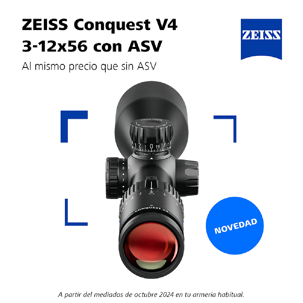 Nuevos modelos ZEISS Conquest V4 con torreta balística y promoción de ...